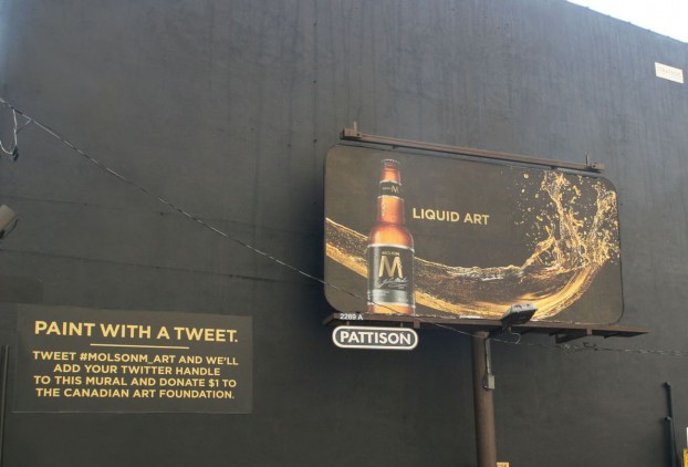 Molson M paints with tweets » Media in Canada