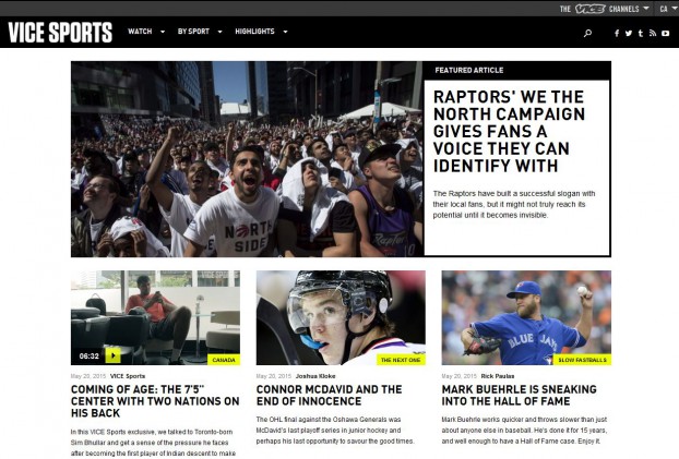 Vice Sports expands to Canada » Media in Canada