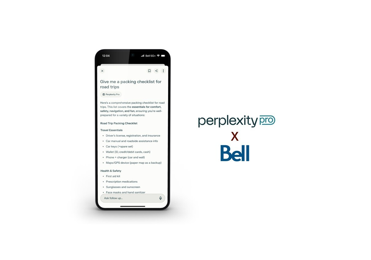 Bell partners with Perplexity AI-powered ‘answer engine’ » Media in Canada